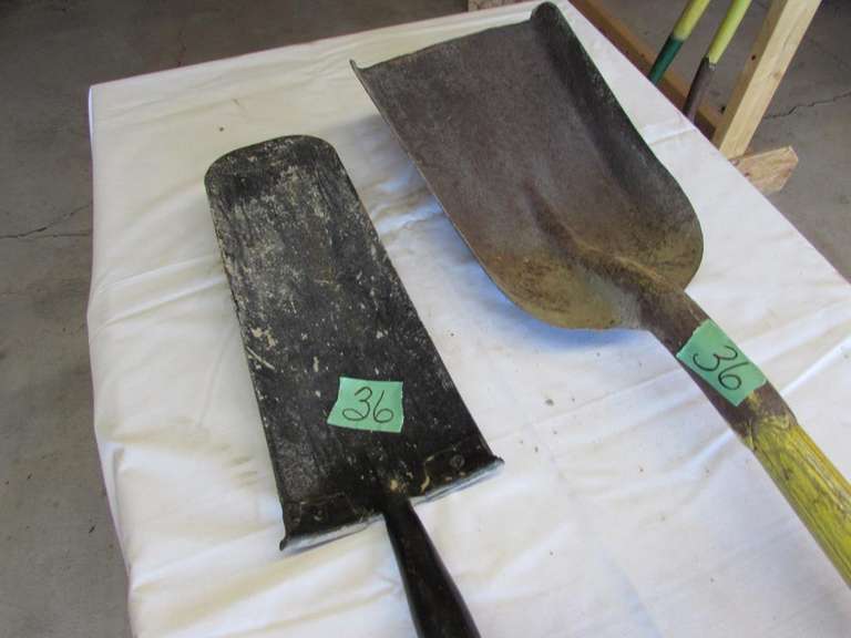 Tile Spade and Small Scoop - Adam Marshall Land & Auction, LLC