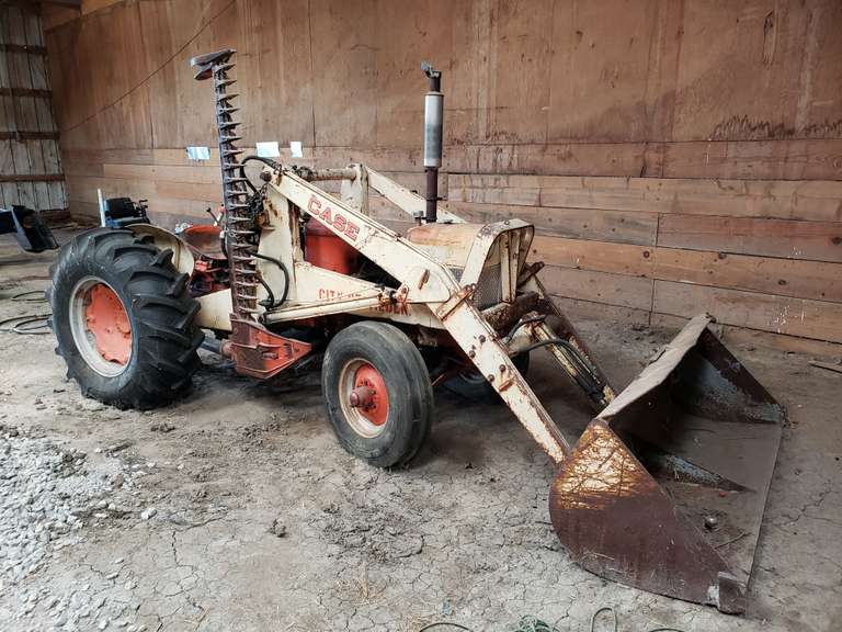 Case 430 tractor w/ sickle and bucket loader - Adam Marshall Land ...