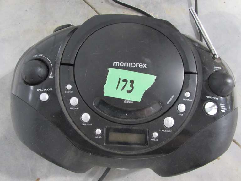 Memorex CD/radio boombox - Adam Marshall Land & Auction, LLC