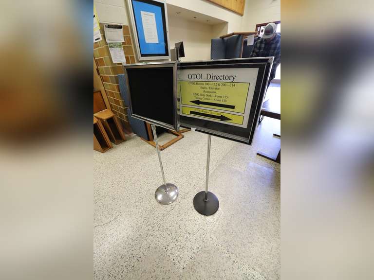 Two Pinboard Stands - Adam Marshall Land & Auction, LLC