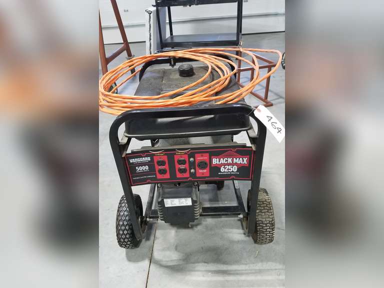Powermate Black Max 6250 Portable Generator W/Vanguard 9 HP OHV Engine ...