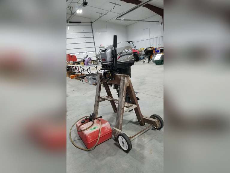 Mariner 25 - 25 HP Outboard Motor W/Electric 12 V Start, Fuel Tank ...