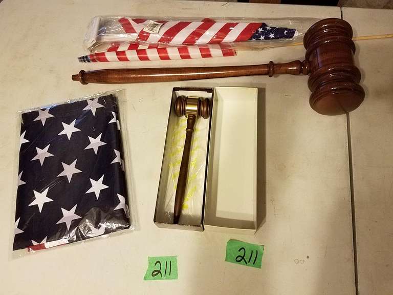 Flags, 2 Gavels - Adam Marshall Land & Auction, LLC