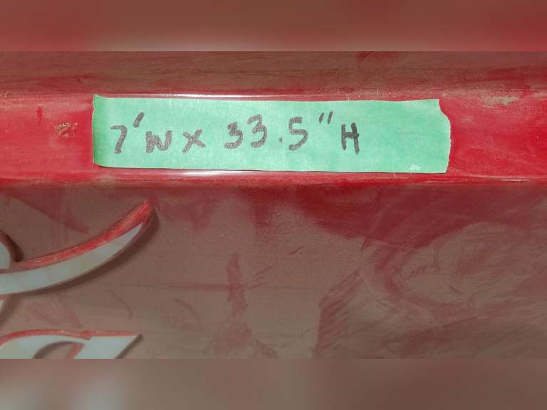 Large Acrylic Coca-Cola Sign - 7' X 33.5" - Adam Marshall Land ...