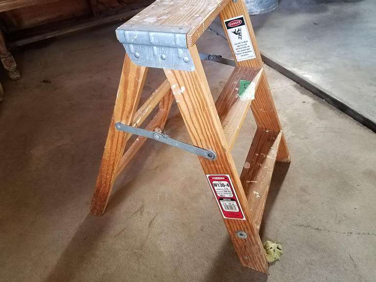 2 Ft Step Ladder - Adam Marshall Land & Auction, LLC