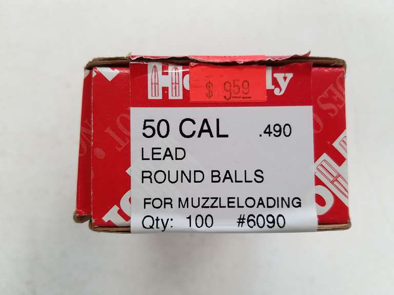 Black Powder - Hornady 50 Cal Lead Round Balls (Approx 100), 58 Cal (14 ...