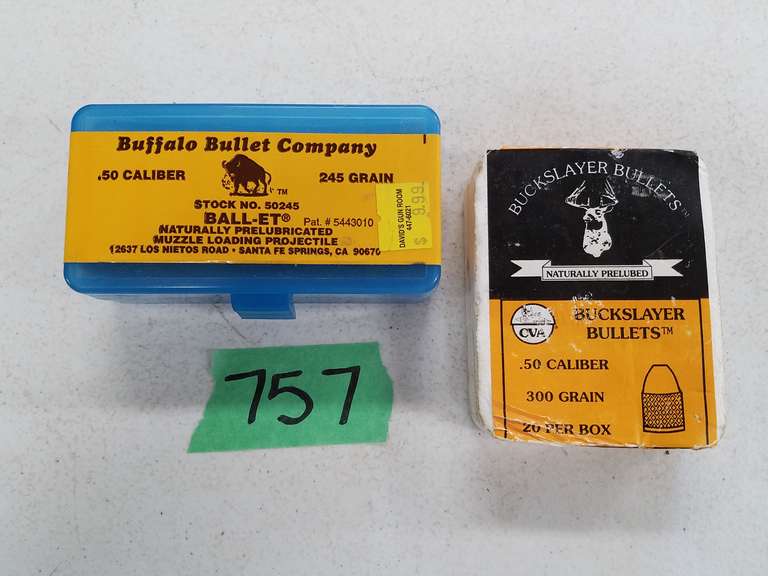 Black Powder - Buffalo Bullet Co 50 Cal, 245 Gr (Approx 50 ...