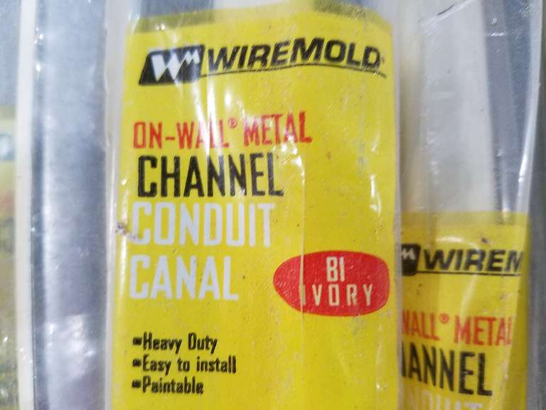 (12) Wiremold On-Wall Metal Channel Conduit Canal -5' Lengths - Adam ...