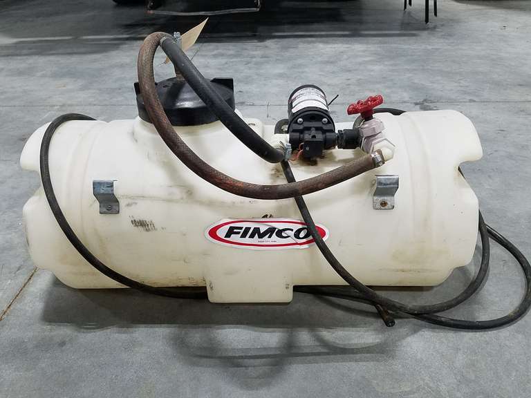 Fimco Sprayer Tank W/Pump, Hoses, Etc - Adam Marshall Land & Auction, LLC