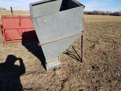 Combine Tank Bin, Galvanized - Adam Marshall Land & Auction, LLC