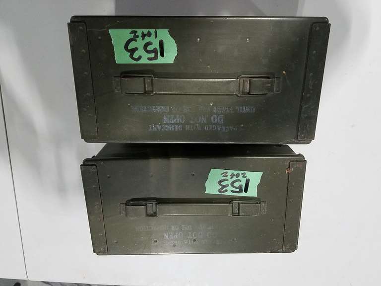 (2) Small Ammo Boxes - Adam Marshall Land & Auction, LLC