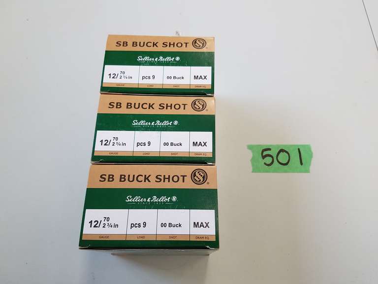 Sellier & Bellot SB Buck Shot (3 X 25) - Adam Marshall Land & Auction, LLC