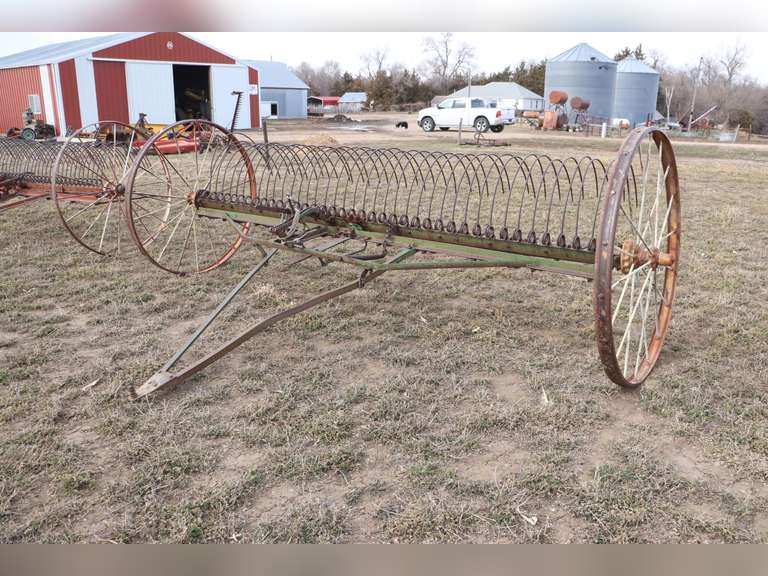 John Deere 12ft. Dump rake - Adam Marshall Land & Auction, LLC