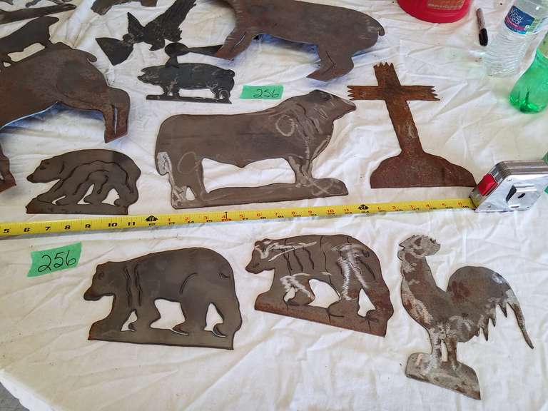 Assorted Metal Cutouts - Adam Marshall Land & Auction, LLC