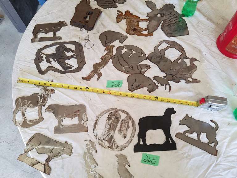 Assorted Metal Cutouts - Adam Marshall Land & Auction, LLC