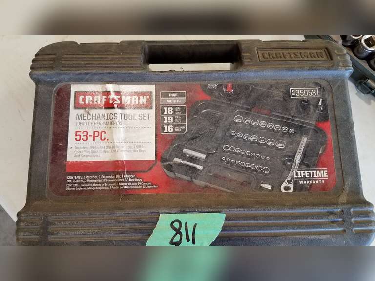 Craftsman 53 pc. Complete socket set - Adam Marshall Land & Auction, LLC