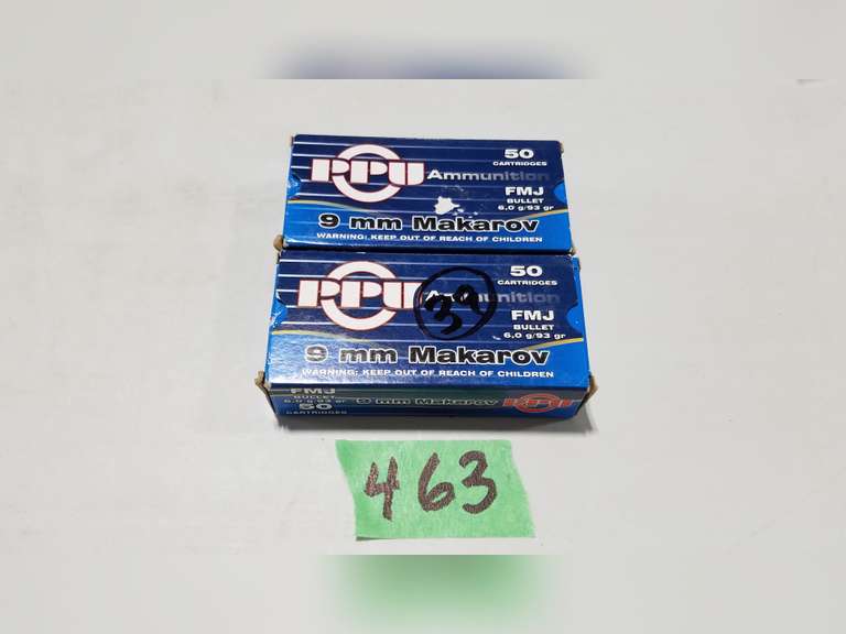 PPU Ammunition 9MM Makarov, 93 Gr FMJ (1 X 50 + 39) - Adam Marshall ...