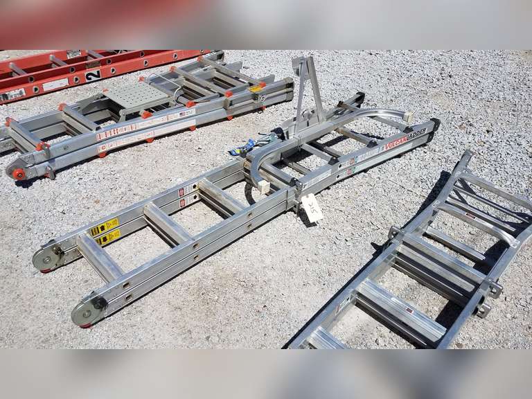 Vulcan aluminum ladder, 14ft ext. - Adam Marshall Land & Auction, LLC