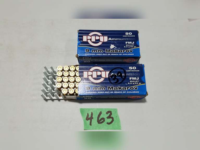 PPU Ammunition 9MM Makarov, 93 Gr FMJ (1 X 50 + 39) - Adam Marshall ...