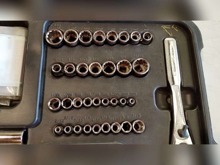 Craftsman 53 pc. Complete socket set - Adam Marshall Land & Auction, LLC