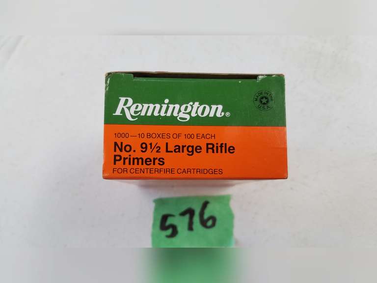 Remington No. 9 1/2 Large Rifle Primers (Case of 1000 - 10 X 100 ...