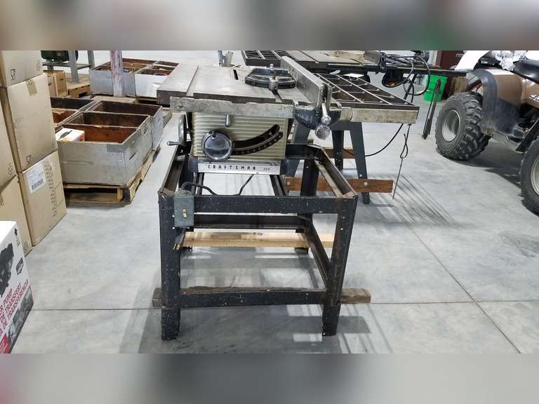 Craftsman 100 - 10" Table Saw - Adam Marshall Land & Auction, LLC