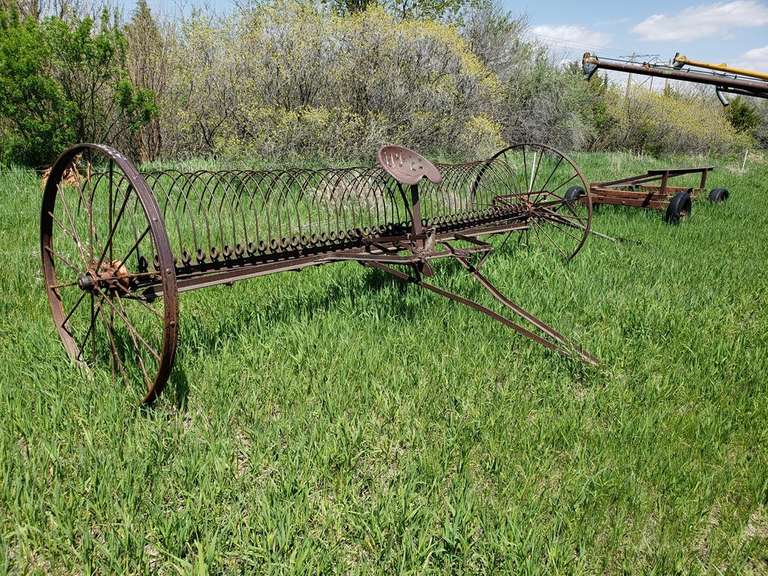 Dump Rake, 14FT, steel wheels - Adam Marshall Land & Auction, LLC