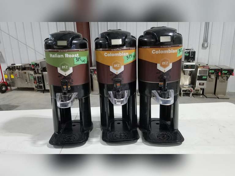 (3) Bunn 1.5 Gallon Digital Coffee Server W/Stand and Drip Tray - Adam ...