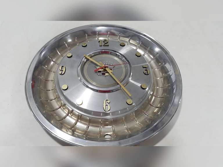 Mercury and Cadillac Vintage Hub Cap Clocks - Adam Marshall Land ...