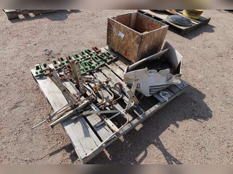 Case disc scrapers, sprayer setup parts for disc, 100lb box of bolts ...