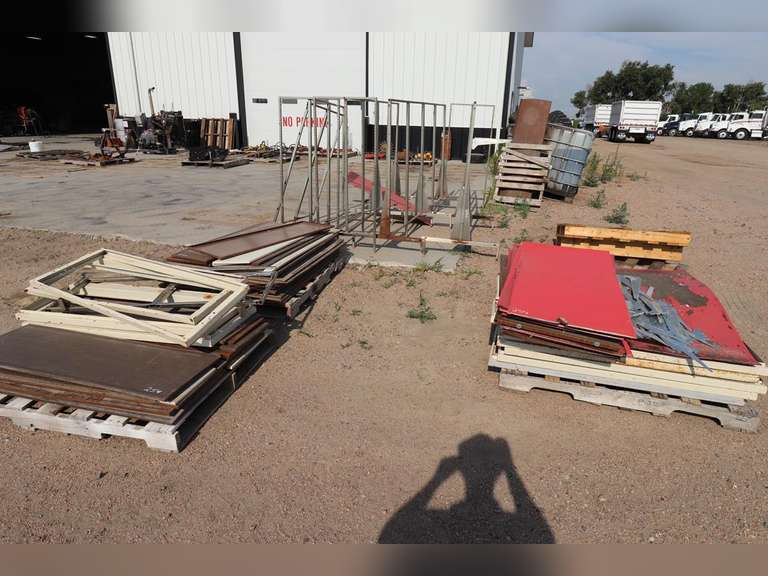 Metal shelving - Adam Marshall Land & Auction, LLC