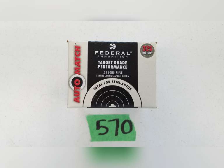 Federal Auto Match 22 LR ( 1 X 325) - Adam Marshall Land & Auction, LLC