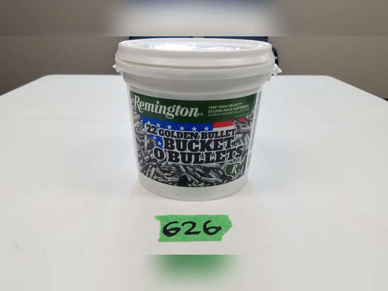 Remington 22 Golden Bullet Bucket O'Bullets, 22 LR (1 X 1400) - Adam ...