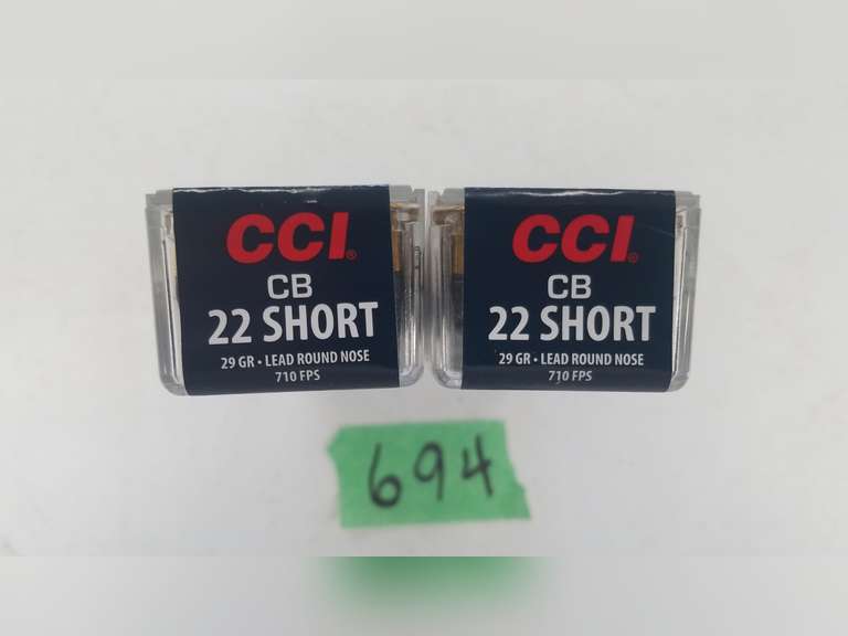 CCI 22 Short CB, 29 Gr (2 X 100) - Adam Marshall Land & Auction, LLC