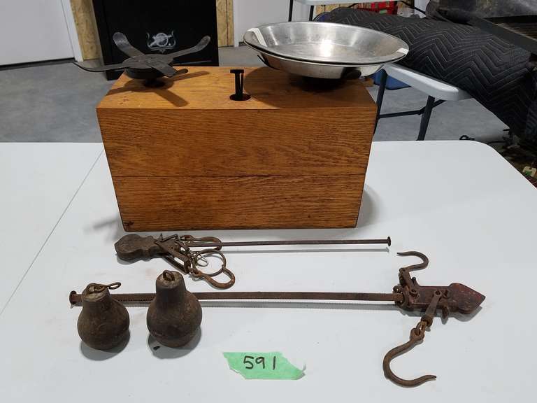 Three Vintage Scales - (1) Detecto Scales - New York, NY Scale, (2 ...