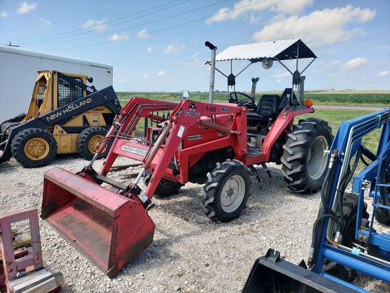 Massey Ferguson 1260 tractor MFWD with 1246 loader - Adam Marshall Land ...