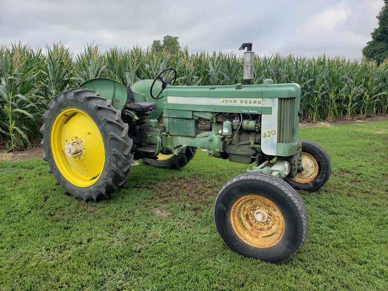 1957 John Deere 420W Tractor - Adam Marshall Land & Auction, LLC
