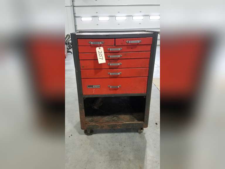 Montgomery Ward PowrKraft Rolling Tool Box/Shop Cart 27"W x 39"H x 17"D ...