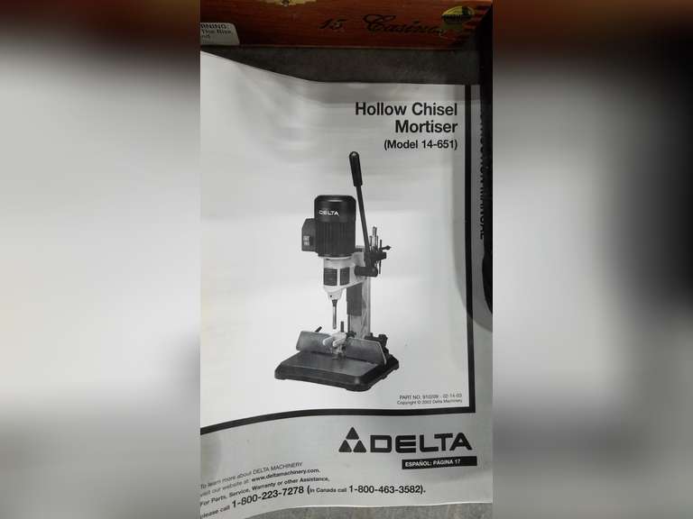 Delta Hollow Chisel Mortiser & Accessories - Adam Marshall Land ...