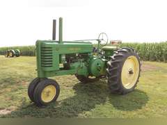 1950 John Deere G Pulling Tractor - Adam Marshall Land & Auction, LLC