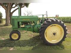 1950 John Deere G Pulling Tractor - Adam Marshall Land & Auction, LLC