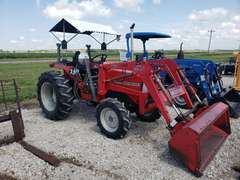 Massey Ferguson 1260 tractor MFWD with 1246 loader - Adam Marshall Land ...