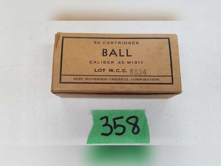 Olin Mathieson Chemical Corp 45 Ball M1911 (1 X 50) - Adam Marshall ...