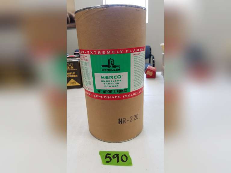 Hercules Herco Smokeless Shotgun Powder HR-220 (1 X 4 LB Can) - Adam ...