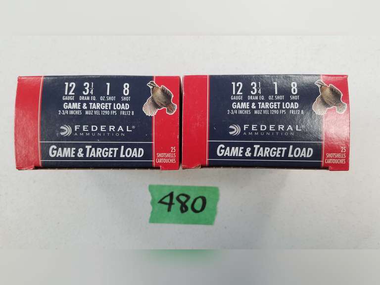 Federal Game & Target Load - 12 GA, 2-3/4", 8 Shot (2 X 25) - Adam ...
