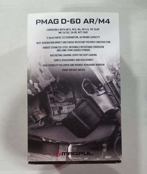 Magpul Pmag D-60 AR/M4 Drum Magazine - NIB - Adam Marshall Land ...