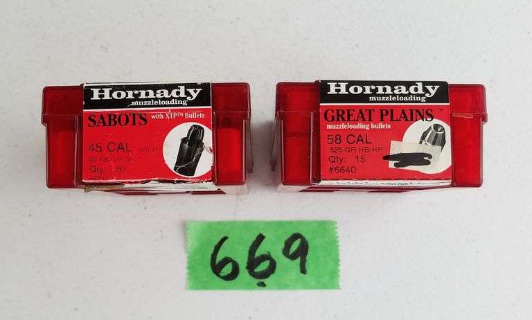 Hornady - Sabots 45 Cal W/XTP Bullets (1 X 20) & Great Plains 58 Cal ...