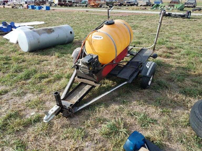 Sprayer on 3 wheel Trailer - 60 gal tank - Adam Marshall Land & Auction ...