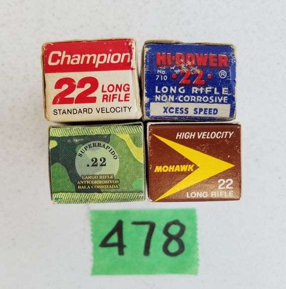 22 LR - Federal Champion Standard Velocity (1 X 50), Mohawk High ...