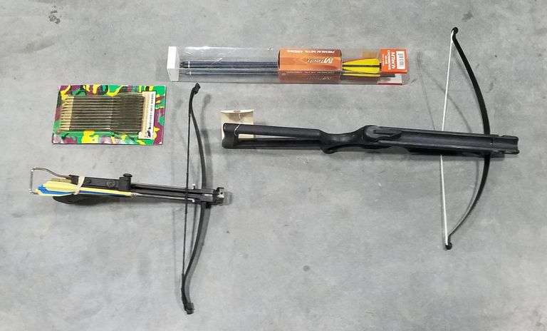 Badger Crossbow W/(5) Mtech 16" Bolts & Crossbow Pistol W/Arrows - Adam ...